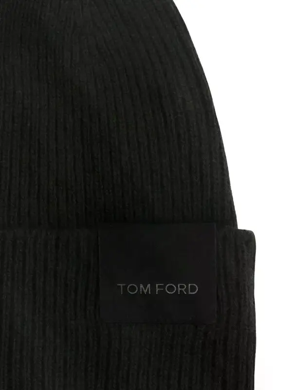 TOM FORD Logo-patch Beanie Hat