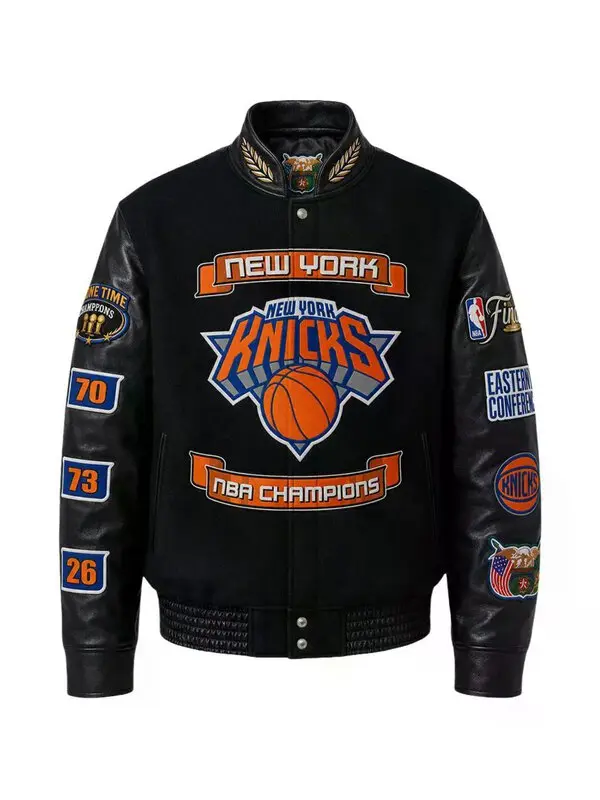 JEFF HAMILTON X New York Knicks Embroidered Bomber Jacket