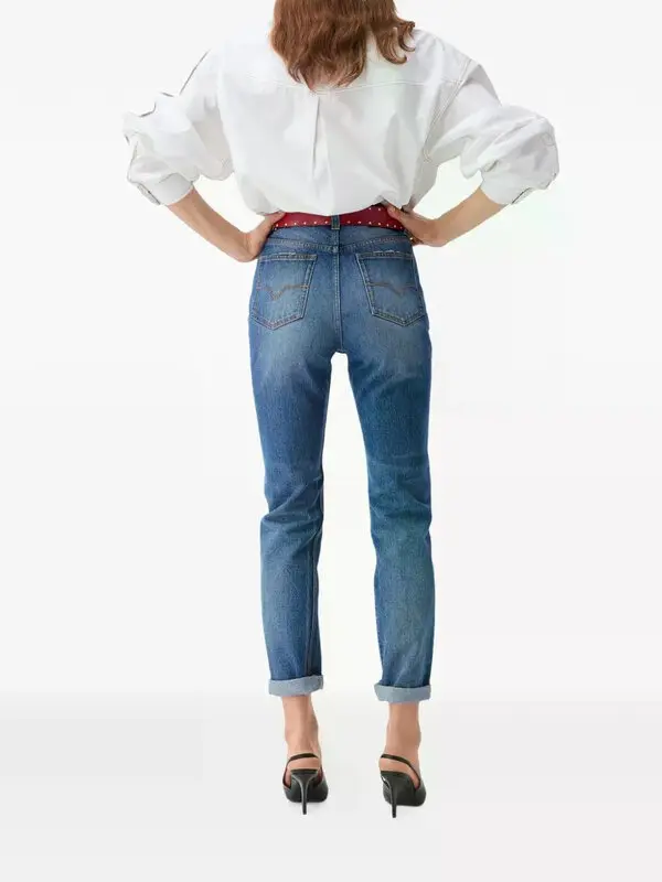 Versace High Waist Straight Jeans