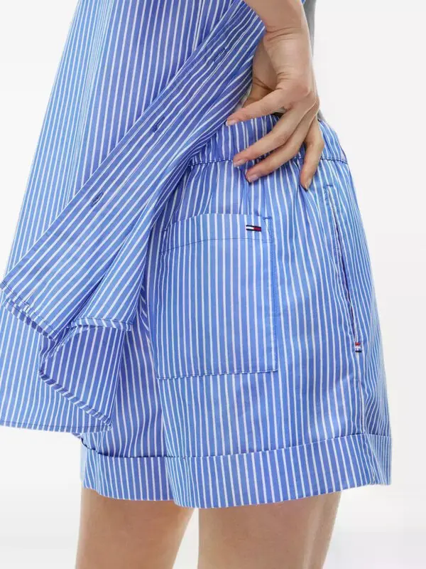 Tommy Hilfiger Striped Drawstring-waist Shorts