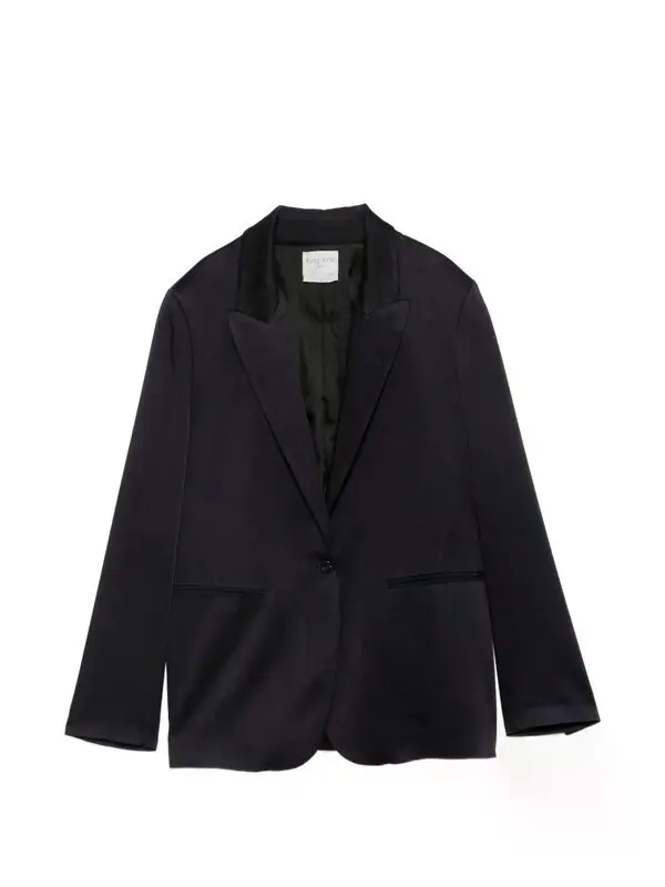 FORTE_FORTE Satin-finish Single-breasted Jacket