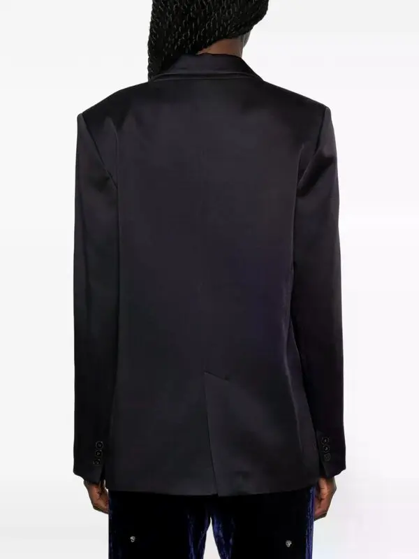 FORTE_FORTE Satin-finish Single-breasted Jacket