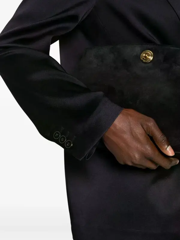 FORTE_FORTE Satin-finish Single-breasted Jacket