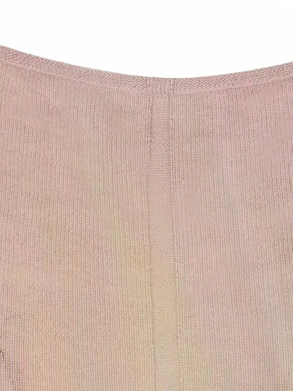 Rick Owens Cut-out Ribbed-hem Sweater