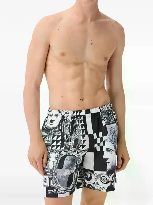 Versace Medusa Collage' Printed Boardshorts