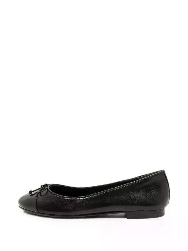 Tory Burch Cap-toe Bow Ballet Flats
