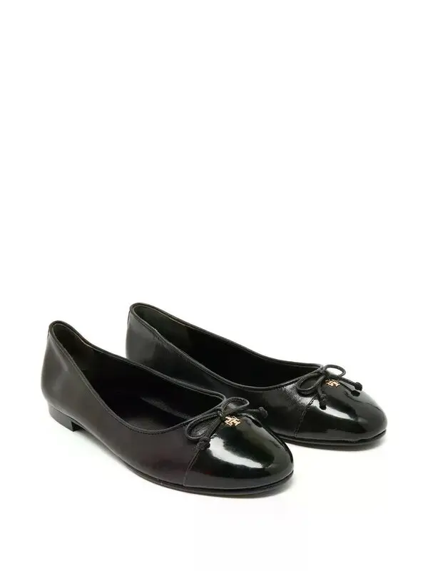 Tory Burch Cap-toe Bow Ballet Flats