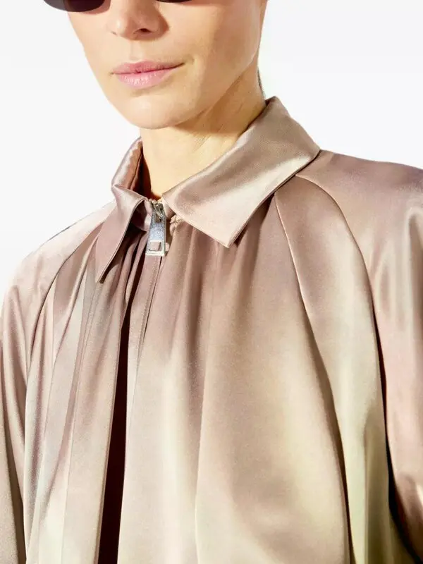 Liviana Conti Gathered Zip-up Bomber Jacket