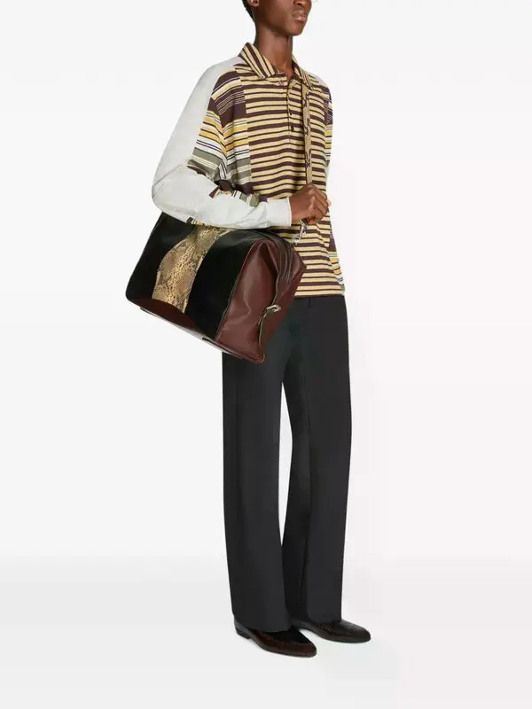 Dries Van Noten Leather Weekend Bag