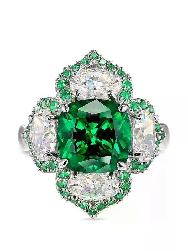 ANABELA CHAN Lotus Emerald Ring