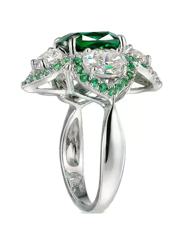 ANABELA CHAN Lotus Emerald Ring