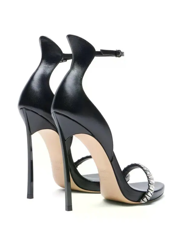 Casadei Rhinestone Embellished Blade Stiletto Sandals