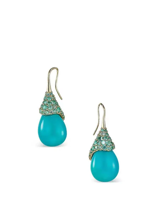 ANABELA CHAN Turquoise Droplet Earrings
