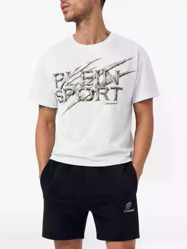 PLEIN SPORT Logo-print Crew-neck T-shirt