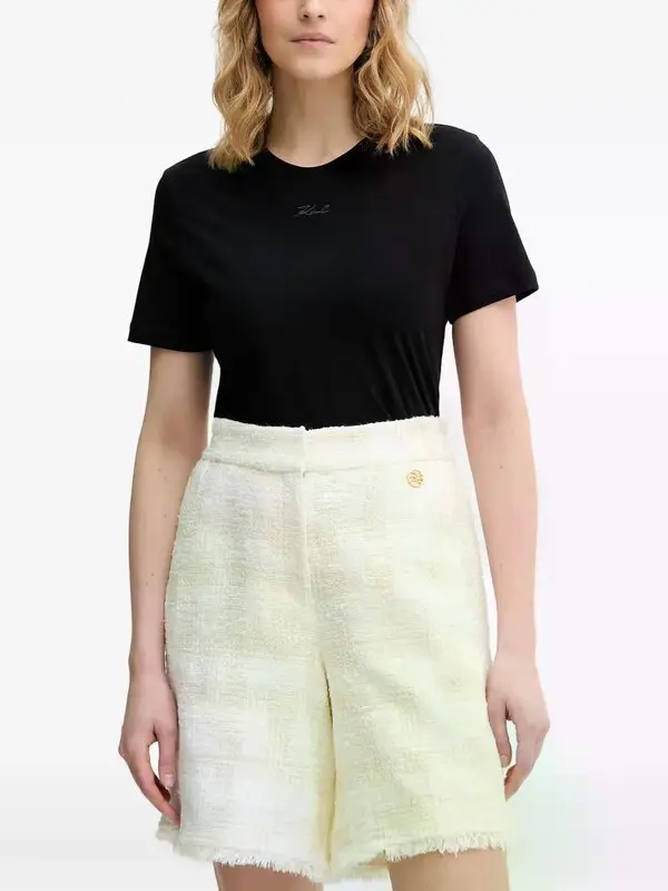 Karl Lagerfeld Logo-embroidered T-shirt