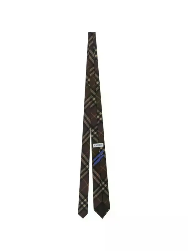 Burberry Silk House Check Neck Tie - Brown