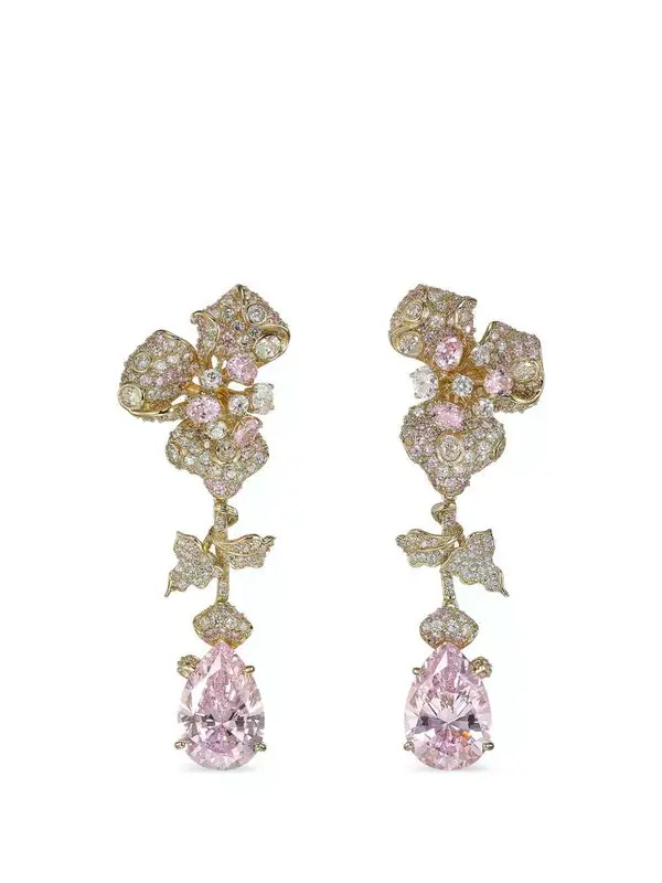 ANABELA CHAN Candy Orchid Diamond Earrings