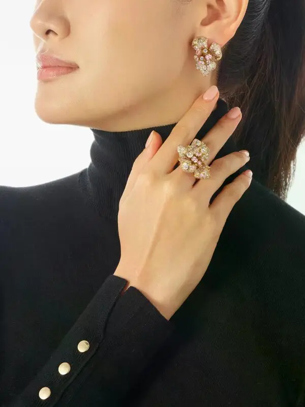 ANABELA CHAN Candy Orchid Diamond Earrings