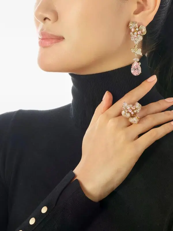 ANABELA CHAN Candy Orchid Diamond Earrings
