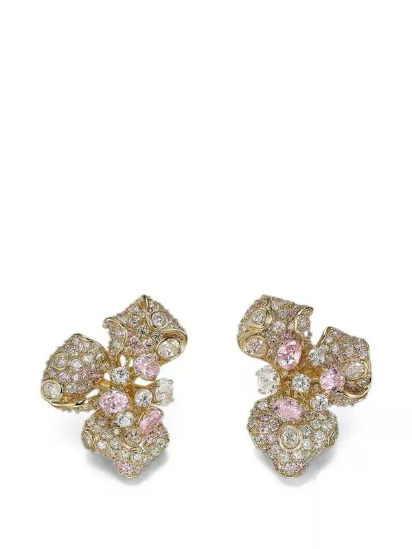 ANABELA CHAN Candy Orchid Diamond Earrings