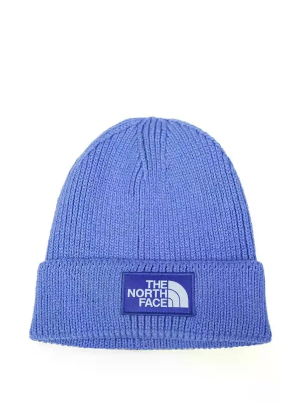 The North Face Logo-patch Ribbed Beanie Hat