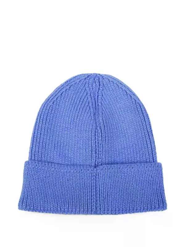 The North Face Logo-patch Ribbed Beanie Hat