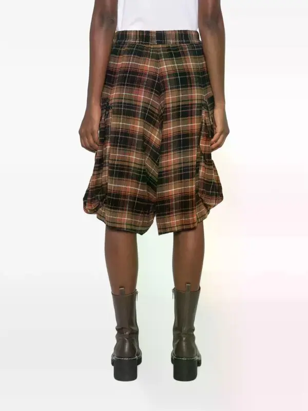 R13 Plaid Cargo Shorts