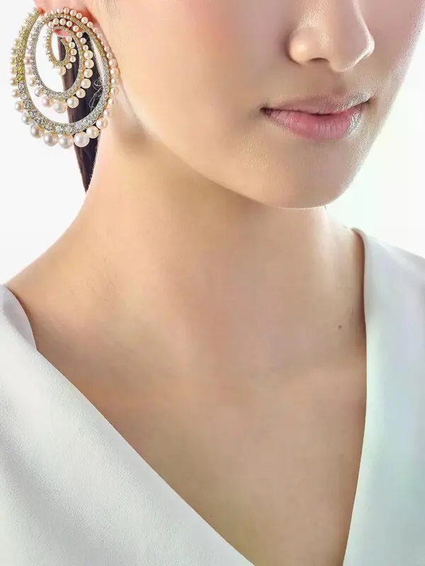 ANABELA CHAN Vortex Pearl Hoop Earrings