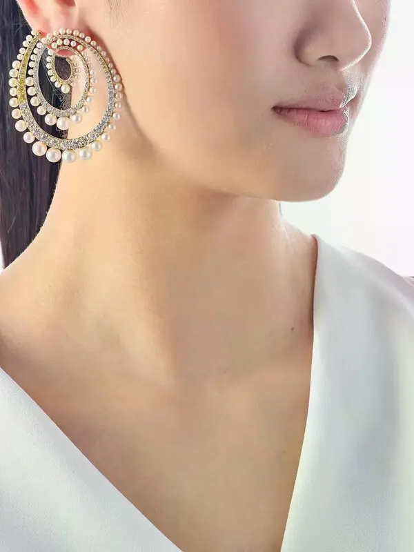 ANABELA CHAN Vortex Pearl Hoop Earrings
