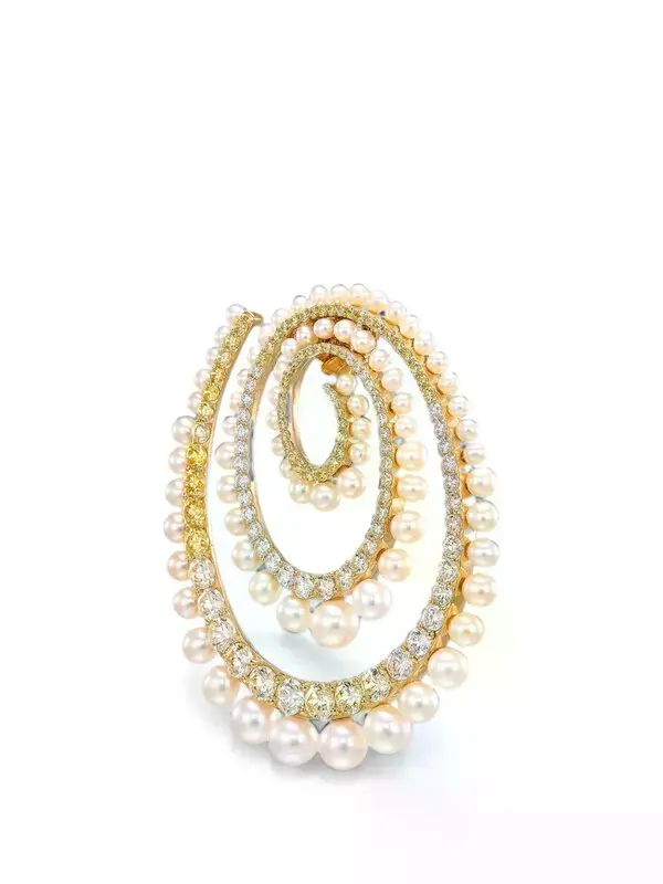 ANABELA CHAN Vortex Pearl Hoop Earrings
