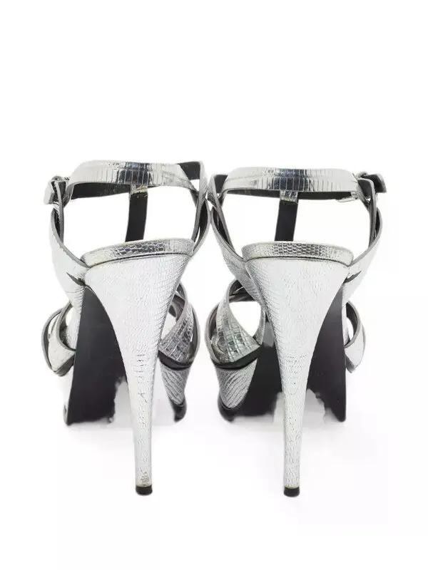 Saint Laurent Tribute Lizard-embossed Sandals
