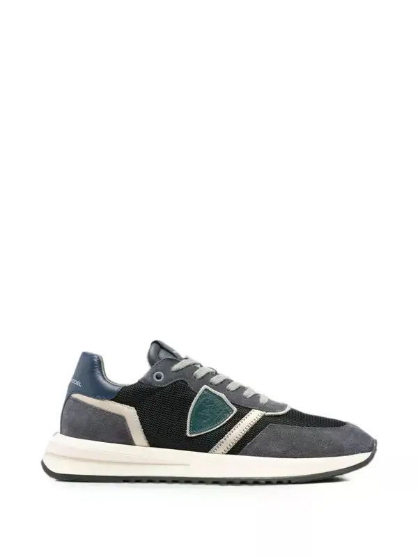 Philippe Model Panelled Logo Patch Sneakers