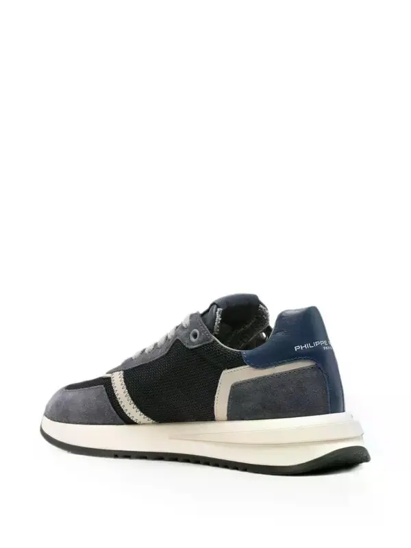 Philippe Model Panelled Logo Patch Sneakers