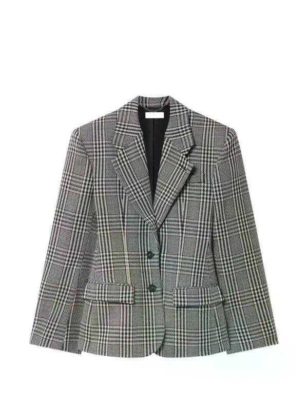Stella McCartney Prince Of Wales Check Wool Blazer