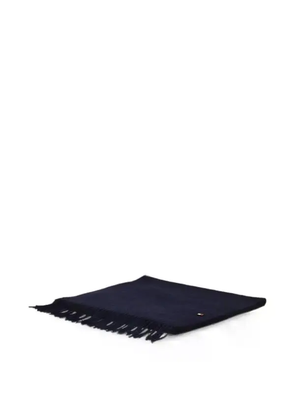 Tommy Hilfiger Fringed Logo-plaque Scarf