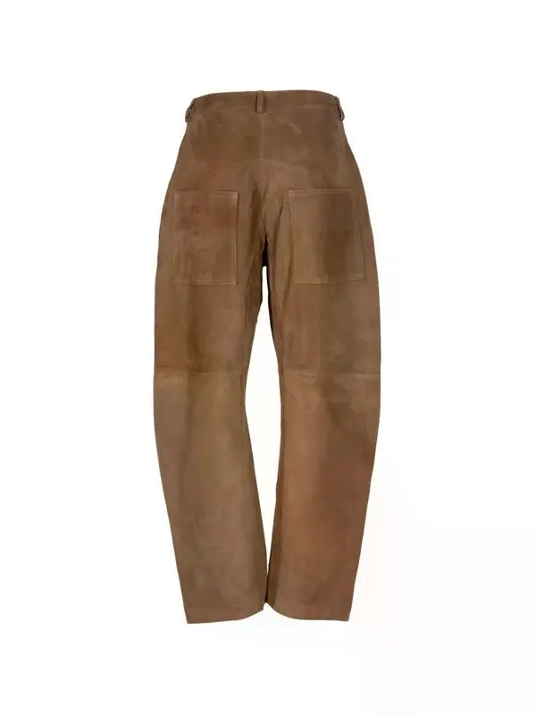 GIORGIO BRATO Suede Panelled Trousers