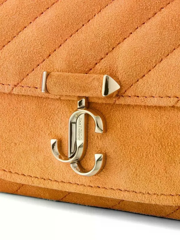 JIMMY CHOO Quilted Leather Chain-strap Wallet
