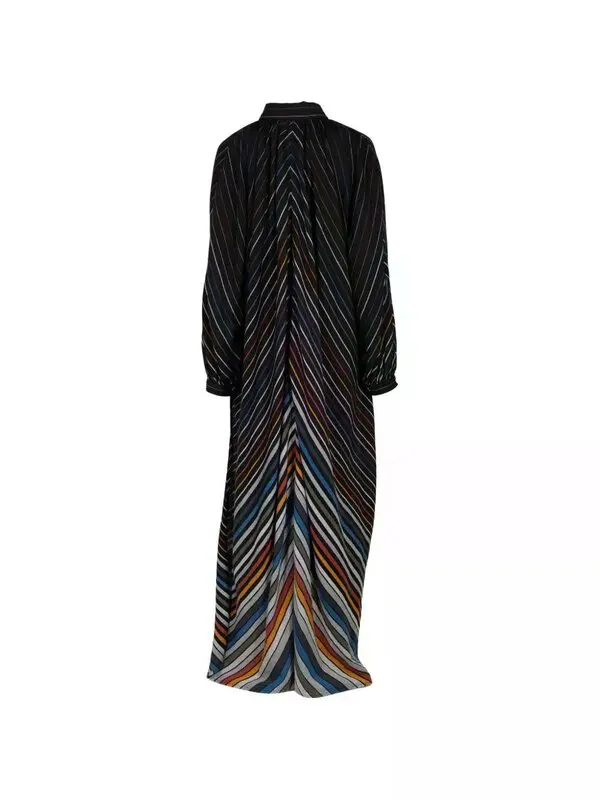 MARRAKSHI LIFE Striped Long-sleeve Maxi Dress