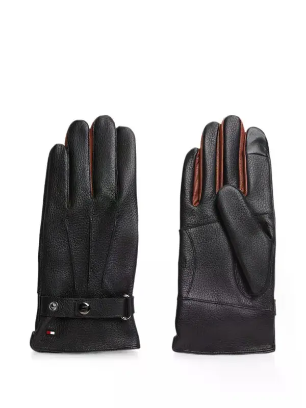 Tommy Hilfiger Logo-plaque Touch-strap Gloves
