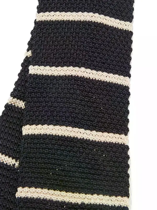 Carolina Herrera Striped Knitted Tie