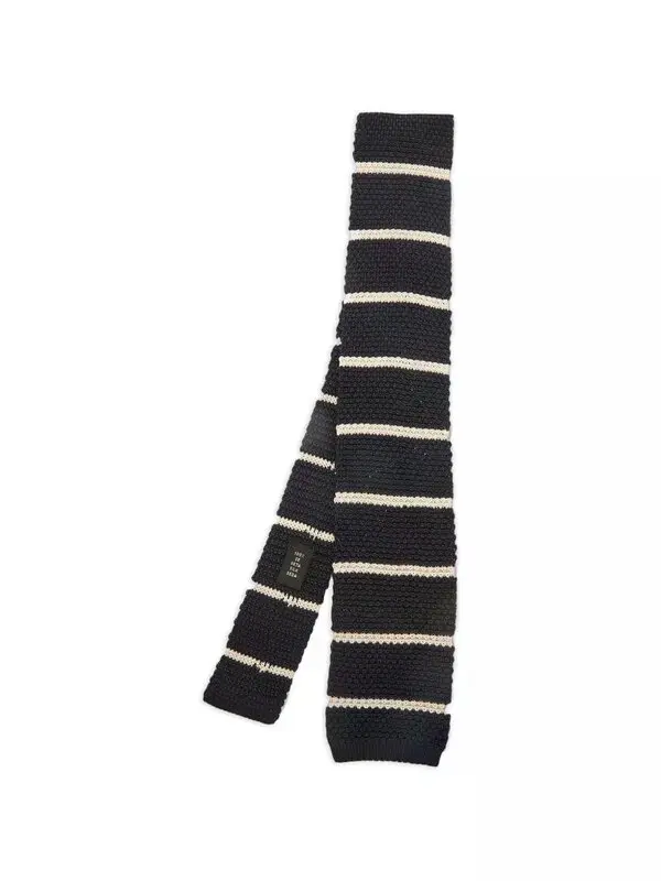 Carolina Herrera Striped Knitted Tie - Blue