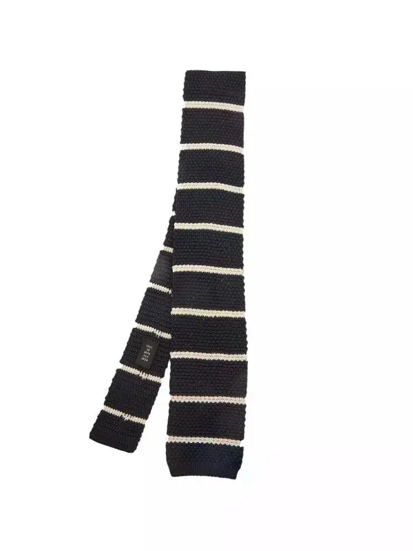 Carolina Herrera Striped Knitted Tie - Blue