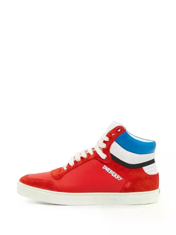 Burberry Paneled High-top Sneakers