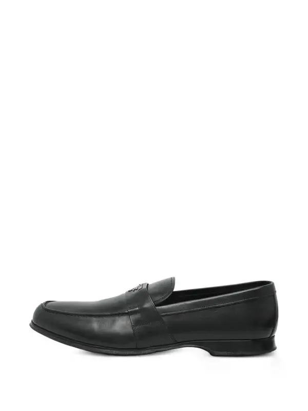 Prada Logo-embellished Leather Loafers
