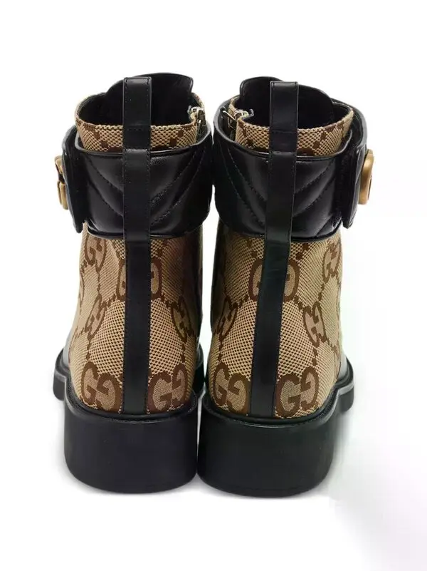 Gucci Matelassé Gg Combat Boots