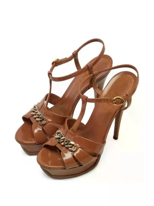 Saint Laurent Tribute Chain-link Platform Sandals