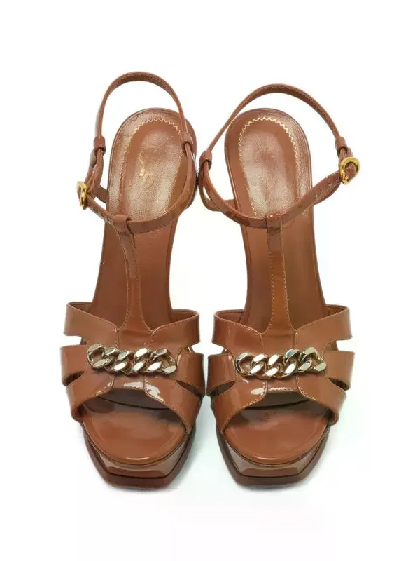 Saint Laurent Tribute Chain-link Platform Sandals