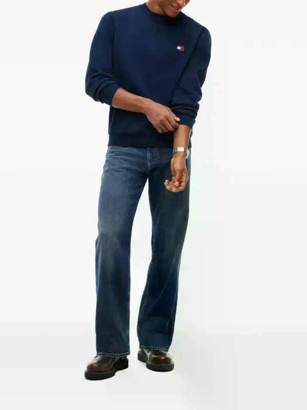Tommy Hilfiger Logo-patch Crew-neck Sweater