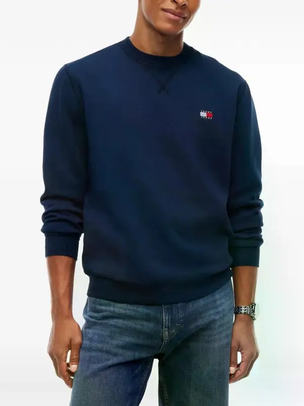 Tommy Hilfiger Logo-patch Crew-neck Sweater