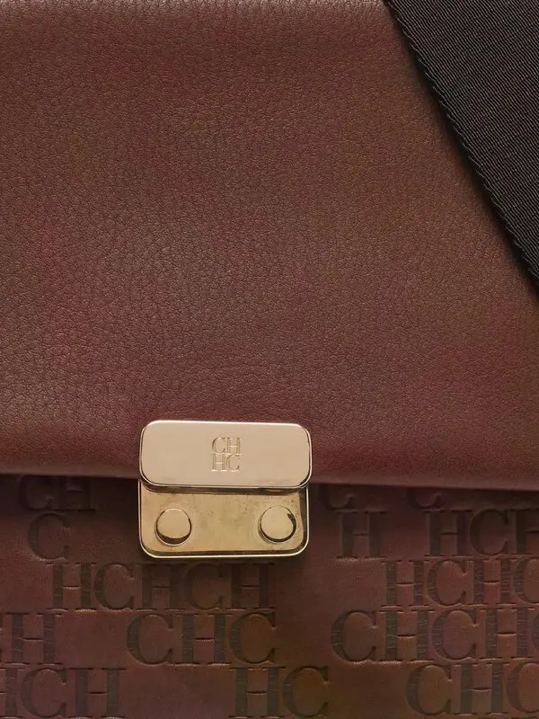 Carolina Herrera Baret Monogram-embossed Tote Bag